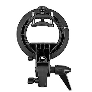 Godox S-Type Bracket Bowens S Mount Holder for Speedlite Flash Snoot Softbox Honeycomb with USB Light