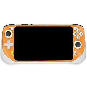 MightySkins Glossy Glitter Skin Compatible with Logitech G Cloud Gaming Handheld - Solid Orange | Protective, Durable High-Gloss Glitter Finish | Easy to Apply | Made in The USA
