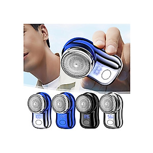 Men's Electric Shaver - USB Cordless Rechargeable Wet & Dry Shaver - Pocket Portable Electric Shave, Mini Electric Shaver Hair Removal Tool Practical Gifts for Men Women