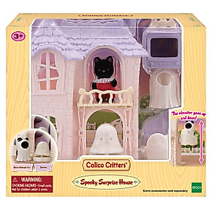 Calico Critters Spooky Surprise House, Dollhouse Playset with Collectible Doll Figures Included