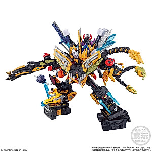 Bandai Shokugan Super Mini PLA Ohsama Sentai King-Ohger Shugod Gattai Series 04 King Caucasus Kabuto & Guardian Hercules Set