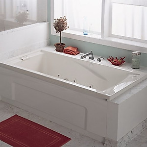 American Standard 7236V.020 Evolution 6-Feet by 32-Inch Deep Soak Whirlpool Bath Tub with Hydro Massage System I, White