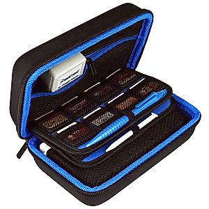 New 3DS XL Case by TAKECASE - Compatible with New 2DS XL - Travel Carrying Case Includes XL Stylus, Protective Hard Shell, 16 Game Storage, Accessories Pouch - Blue/Black [UPDATED FEB 2018]