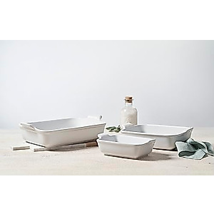 Le Creuset Stoneware Heritage Set 3 Rectangular Dishes, Artichaut