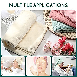 3 Pack Microfiber Hair Towel Absorbent Wrap Towel Hair Towel Turban Large Quick Hair Dry Towel Bath Head Towel Head Wrap Hair Drying Towel for Women Men Long Hair Curly Hair Shower, Pink Green White