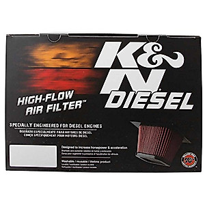 K&N Engine Air Filter: Increase Power & Towing, Washable, Premium, Replacement Air Filter: Compatible with 2008-2010 FORD (F250 Super Duty, F350 Super Duty, F450 Super Duty, F550 Super Duty), E-0785
