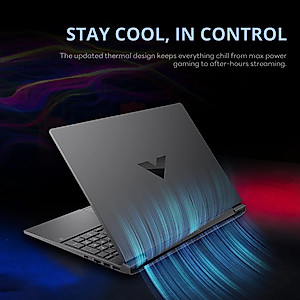 HP 2023 Victus 15.6" 144Hz FHD Gaming Laptop, Intel Core i5-13420H, 32GB RAM, 1TB PCIe SSD, NVIDIA GeForce RTX 3050, Backlit Keyboard, HD Webcam, Win 11 Pro, Blue, 32GB Snowbell USB Card