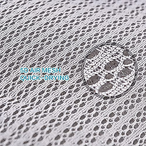 OMYSTYLE Bath Pillows for Tub, Bathtub Pillows with Soft 5D Air Mesh & 5 Large Suction Cups, Quick Dry Spa Bath Pillow for Neck, Head, Shoulder and Back Support - Soft, Non-Slip, Extra Thick | Gray