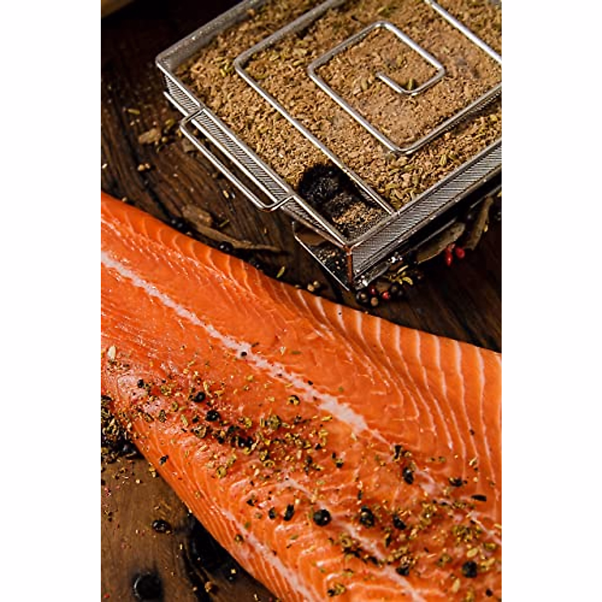 ProQ® Cold Smoke Generator with Starter Pack for Food Smoking, Long-lasting Cold Smoker, Maze Smoker for Cold Smoking, Outdoor Smokers for any BBQ or Cabinet, Small (Tealight & Sawdust Included)