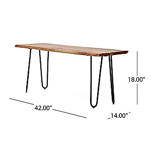 Christopher Knight Home Dining Chair, Black + Natural