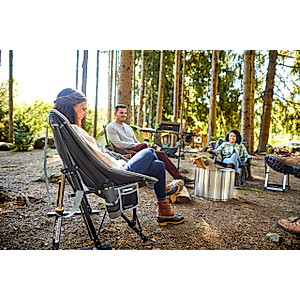 GCI Outdoor MaxRelax Pod Rocker Portable Rocking Chair & Outdoor Camping Chair, Red