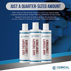 Clinical Effects Hair Therapy Conditioner - Hair Growth Conditioner for Men and Women - Deep Conditioner with Biotin, Saw Palmetto and Panthenol - Made in the USA - 8 Fl oz