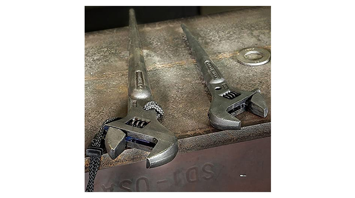 Klein Tools 10-Inch Adjustable Wrench for Heavy Nuts