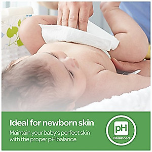 HUGGIES Natural Care Unscented Baby Wipes, Sensitive, Water-Based, 6 Flip-top Packs, 56 Count (Pack of 6)