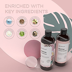 GoodMood Biotin Shampoo and Conditioner For Hair Growth, Thinning Hair, and Hair Loss Prevention For Women and Men