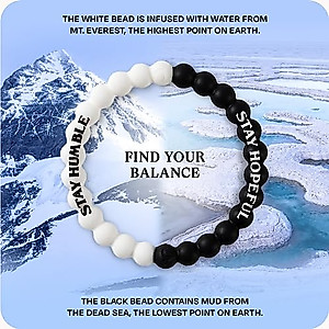 Lokai Silicone Beaded Bracelet for Women & Men, Humble Hopeful Collection - Extra Large, 7.5 Inch Circumference - Silicone Jewelry Fashion Bracelet Slides-On for Comfortable Fit