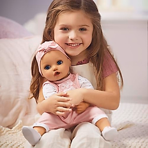 Baby Born My Real Baby Doll Annabell - Blue Eyes: Realistic Soft-Bodied Baby Doll Ages 3 & Up, Sound Effects, Drinks & Wets, Mouth Moves, Cries Real Tears, Eyes Open & Close, Pacifier