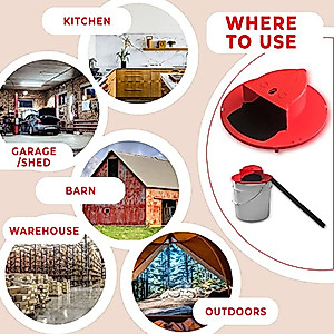 Bucket Lid Flip N Slide Humane Self-Resetting Mouse Trap
