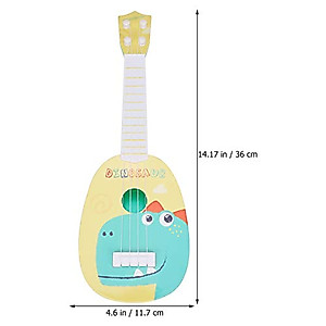 COHEALI Guitarra para Niños Kids Ukulele Toy 4 String Guitar Toy Small Musical Instrument Toy Early Educational Music Toy for Boys Girls Children Christmas Stocking Stuffers