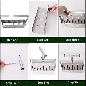 Manual Soil Block Maker Micro Soil Blocker Set 2 inch Soil Block Soil Blocking Tool for Seed Stater Tray