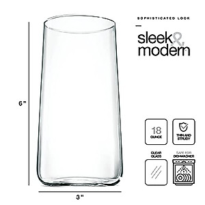 BENETI Highball Glasses (Stylish | 18 ounces)