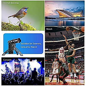 MIAO LAB HD 20-40X Zoom Lens with Tripod Telephoto Mobile Phone Lens Telescope for iPhone13 Samsung Other Smartphones Hunting Camping Sports