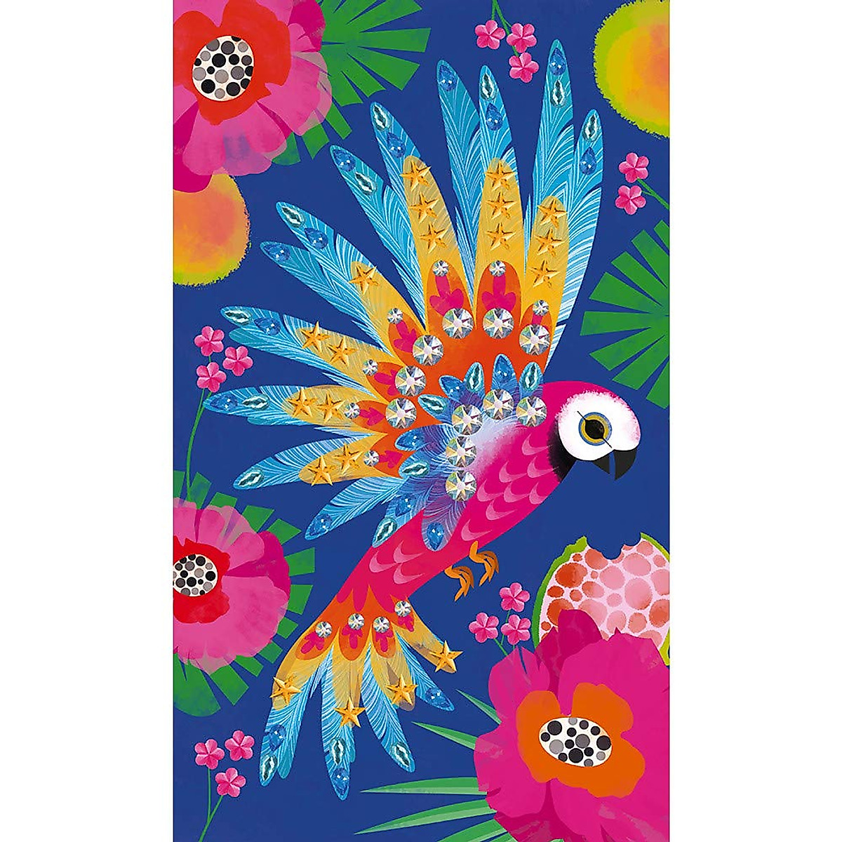 Janod Crafts – No Mess No Glue Rhinestone and Sequin Sticker Picture Kit– Creative, Imaginative, Inventive, and Developmental Play - STEAM Approach to Learning – Ages 7-8+, Model: J07810