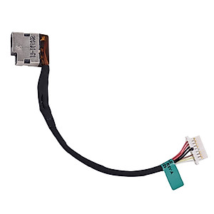 SUNMALL 799736-F57 799736-Y57 DC Jack Power Plug In Charging Port Connector Socket with Wire Cable Harness Compatible with hp 15-AC 15-AC163NR 15-AC063NR 15-AC113CL 15-AC121DX 15-AC161NR series Laptop