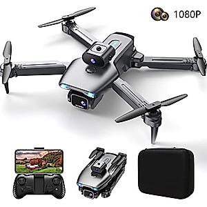 Electric Modulated Dual Camera 1080P HD Aerial Drone With Optical Flowss Obstacle Avoidance, Headless Mode, Altitude Hold, Folding Quadcopter RC Airplane, RC Toy Gift For Boys And Girls Beginner