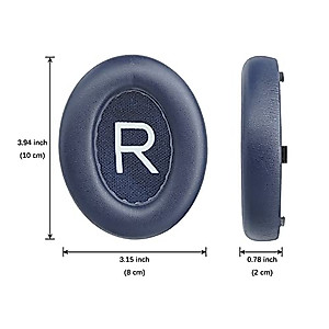Replacement Ear-Pads Ear-Cushions for Bose 700 (NC-700) Noise Cancelling Headphones, with Soft Protein Leather, Comfort Memory Foam (Midnight Blue)