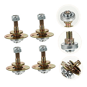 DOITOOL 4pcs Rocking Chair Bearing Mechanic Accessories Furniture Bolts Patio Chair Leveling Screws Glider Rocker Parts Chair Leg Screw Caps Bearing for Rocking Chair Rocking Chair Bearing