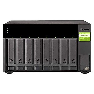 QNAP TL-D800C 8 Bay Desktop JBOD Storage Enclosure with USB 3.2 Gen 2 Type-C Connectivity