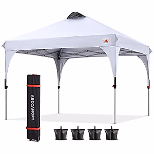 ABCCANOPY Outdoor Pop up Canopy Tent 8x8 Camping Sun Shelter-Series,White
