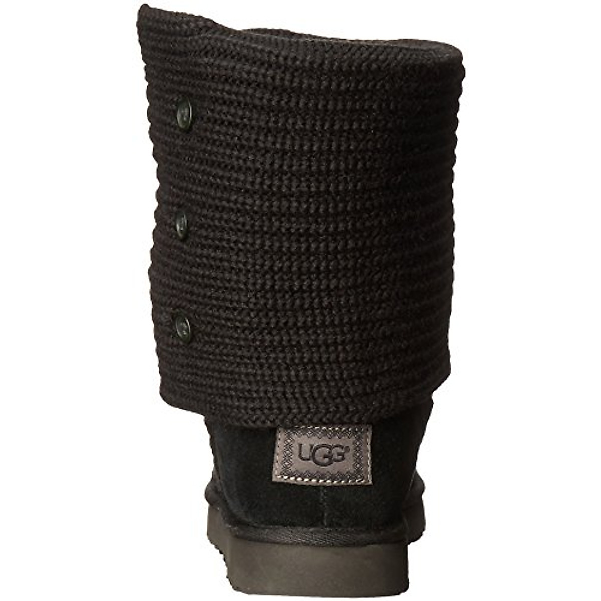 UGG Women's Classic Cardy Winter Boot, Black, 10 B US