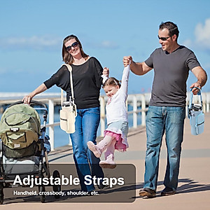 Water Bottle Holder with Strap for Stanley 40oz Tumbler with Handle, Water Bottle Carrier Bag with Phone Pocket, Tumbler Accessories for Stanley, Water Bottle Sleeve for Walking Hiking Camping(Blue)