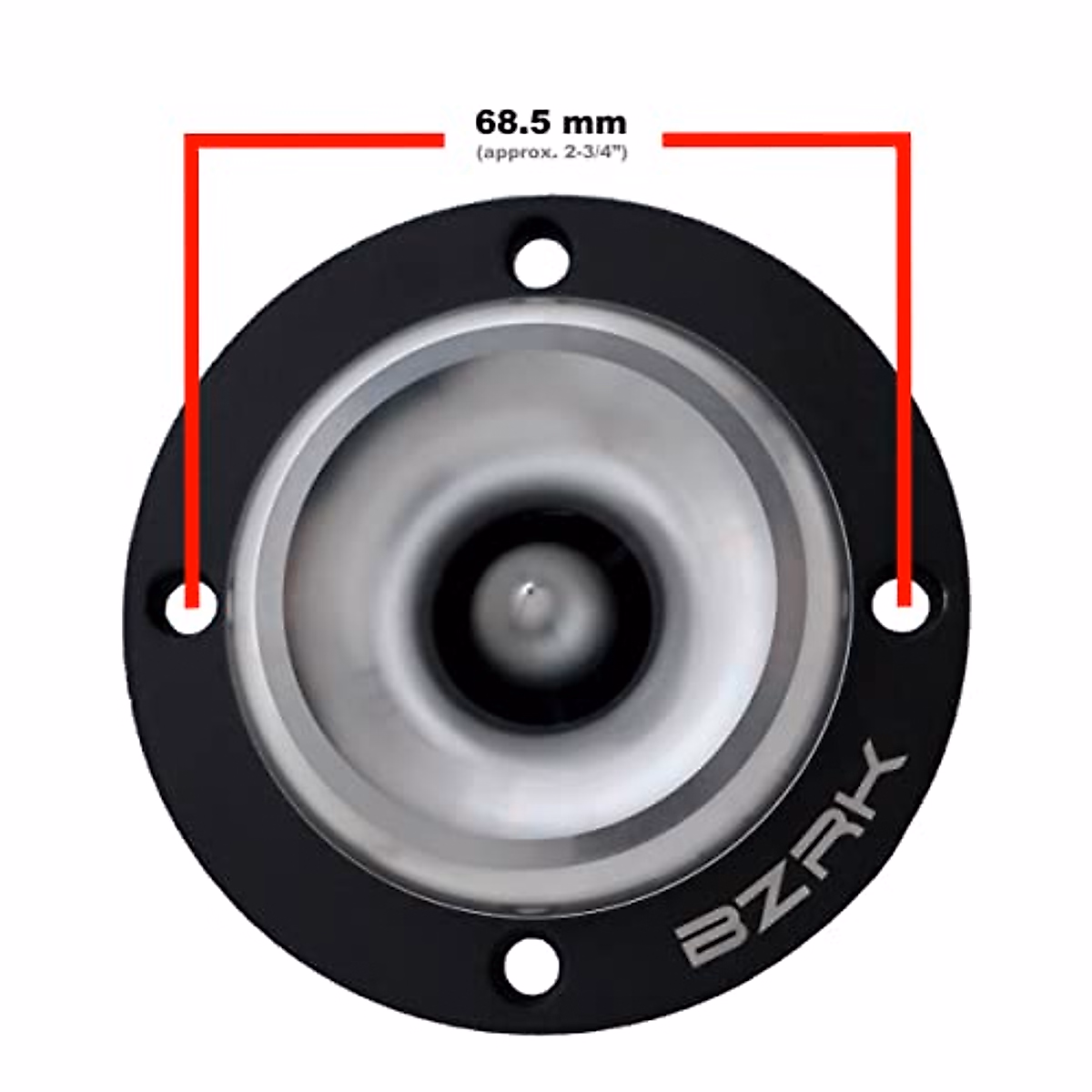(Single Speaker) BZRK Audio SST-160 Titanium Bullet Super Tweeter 160 Watts Max Single Speaker, Black
