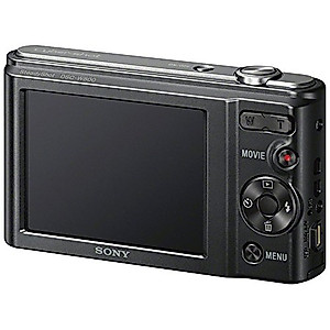 Sony DSC-W800/B Point and Shoot Digital Still Camera Black Bundle with 16GB Memory Card, Bag, Microfiber Cleaning Cloth, Card Reader, Screen Protectors, 3 Piece Cleaning Kit and Memory Card Wallet