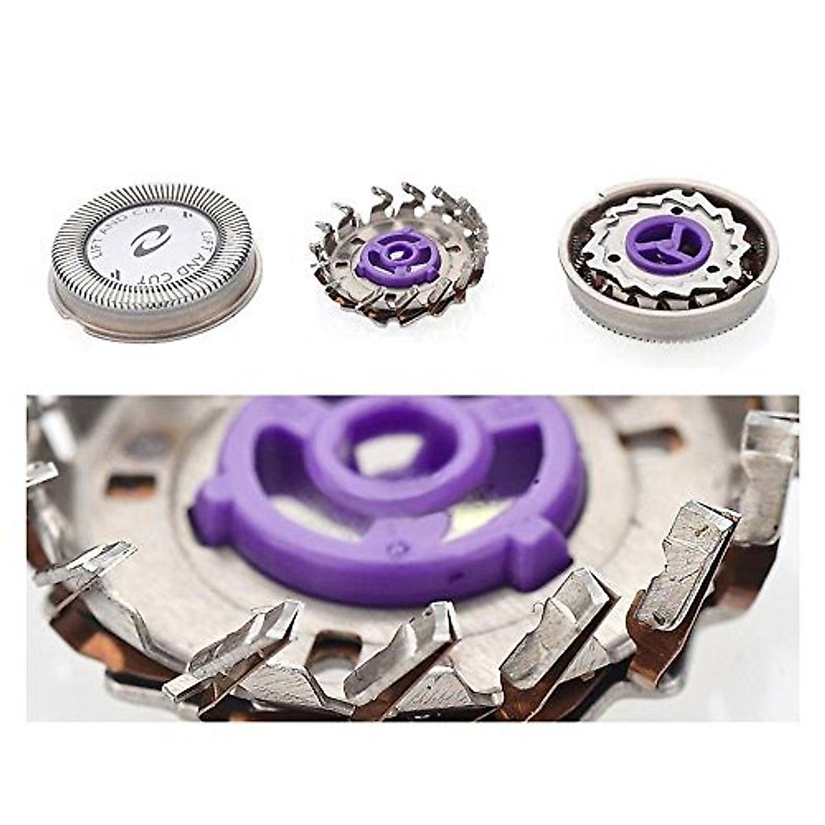 HQ56 Replacement Shaver Head compatible with Philips Norelco HQ56 Replacement Shaving Heads 3 Pcs（Amazon Selection）