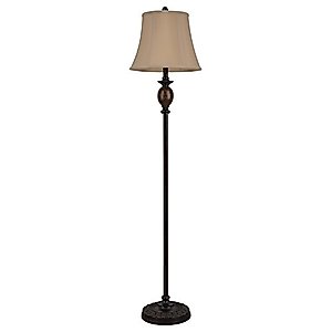Decor Therapy Mae Bronze and Marble Floor Lamp, Bronze