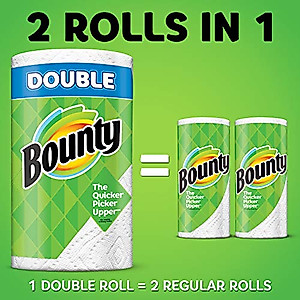 Bounty Select-A-Size Paper Towels, White, 4 Double Rolls = 8 Regular Rolls, 4Count (Pack Of 4)