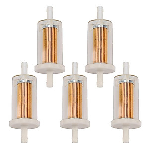 Wellsking 845125 695666 Fuel Filter for BS 691035 493629 5065 5065D 5065K Lawn Mower Tractor JohnD-eer D100 D105 D110 D120 D125 D130 D140 1/4" ID Gas Filter