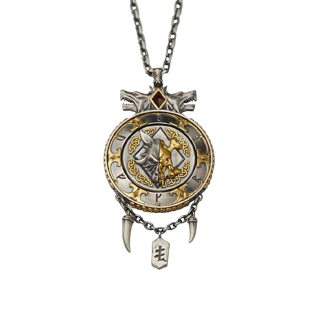 Starforged Vlka Fenryka Grand Annulus Pendant Gold Space Wolf Warhammer 40000