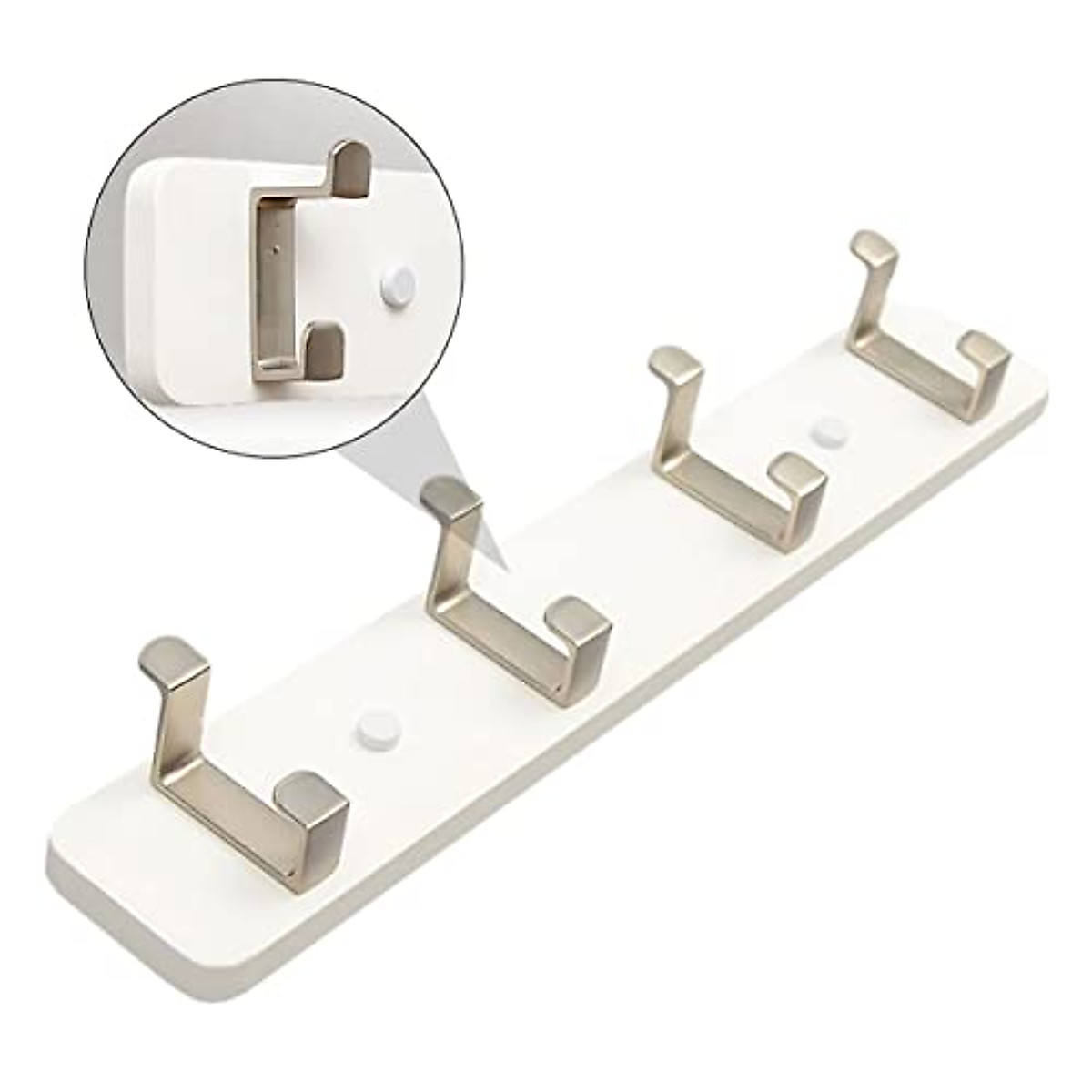 Cabilock Hat Hanger 1 Set Towel Bedroom Hanging Hangers Hat Khaki for Use Rack Duty White Wall Hanger Bathroom Heavy Key Kitchen Self Coat Wooden Hook Clothes Dorm Hooks Mounted Ceiling Ceiling Hook