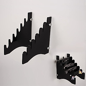 Dagger Rack Butterfly Knife Rack Knife Display Rack Acrylic Knife Storage Rack Wall Display Rack EDC Small Knife Rack (Black)