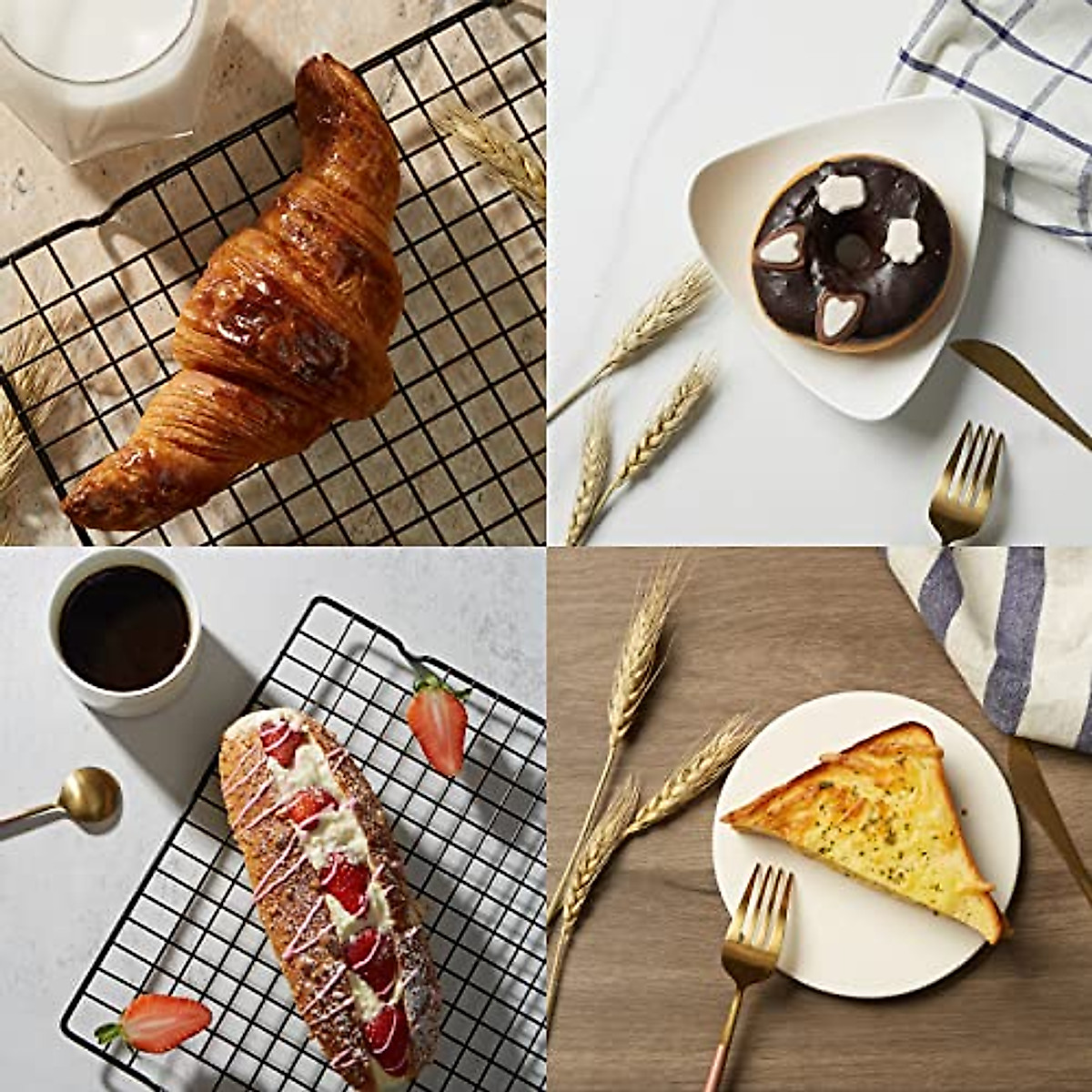 BEIYANG 5PCS 6 Patterns Double Side Backdrop Boards with Carry Bag,16x16 Inches Photography Boards for Food Photography, Waterproof Photo Background for Photo Studio Product Shooting