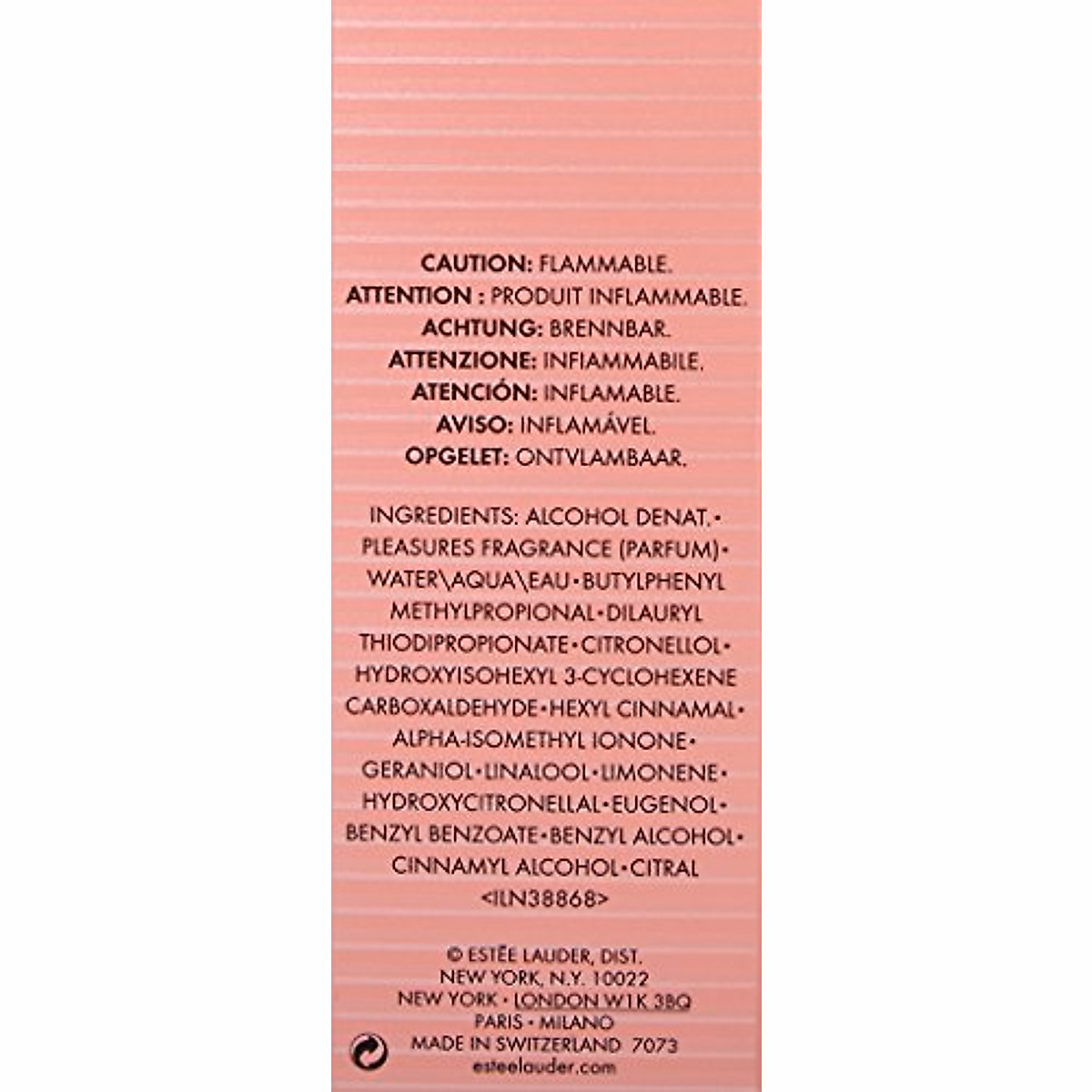 Pleasures By Estee Lauder For Women. Eau De Parfum Spray .5 Ounces