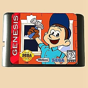 Royal Retro Fix-it Felix US Sticker Game Cartridge Newest 16 bit Game Card For Sega Mega Drive / Genesis System