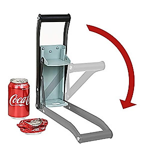 16 oz. Metal Can Crusher/Smasher, Heavy Duty Wall Mounted Aluminum Can Crusher, Crusher Recycling Tool for Seltzer, Soda, Beer Cans with Bottle Opener