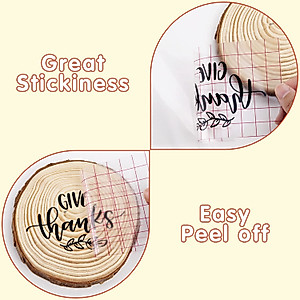 Transfer Tape for Vinyl - 12" x 65 FT w/Green Alignment Grid for Adhesive Vinyl - Medium Tack Vinyl Transfer Tape for for Decals Signs Windows Stickers