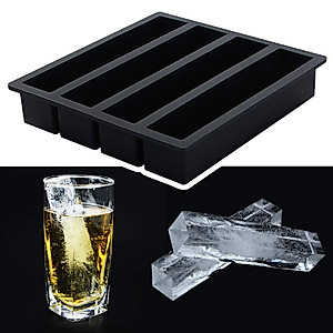 Webake Silicone Ice Cube Trays Butter Mold Set of 2, Easy Release Long Ice Cube Sticks For Cocktail and Whisky, Baking Mold For Instant Pot